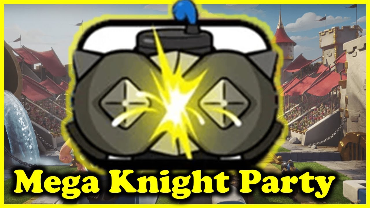 MEGA KNIGHT PARTY IN RANDOM ELIXIR CHALLENGE - YouTube