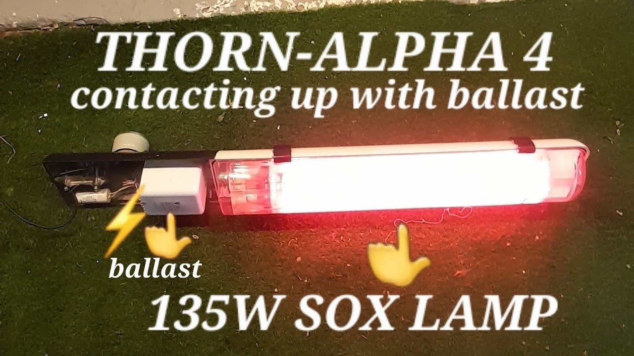 THORN Alpha 4 Sox street light 135w Sox connecting up an powering up ...