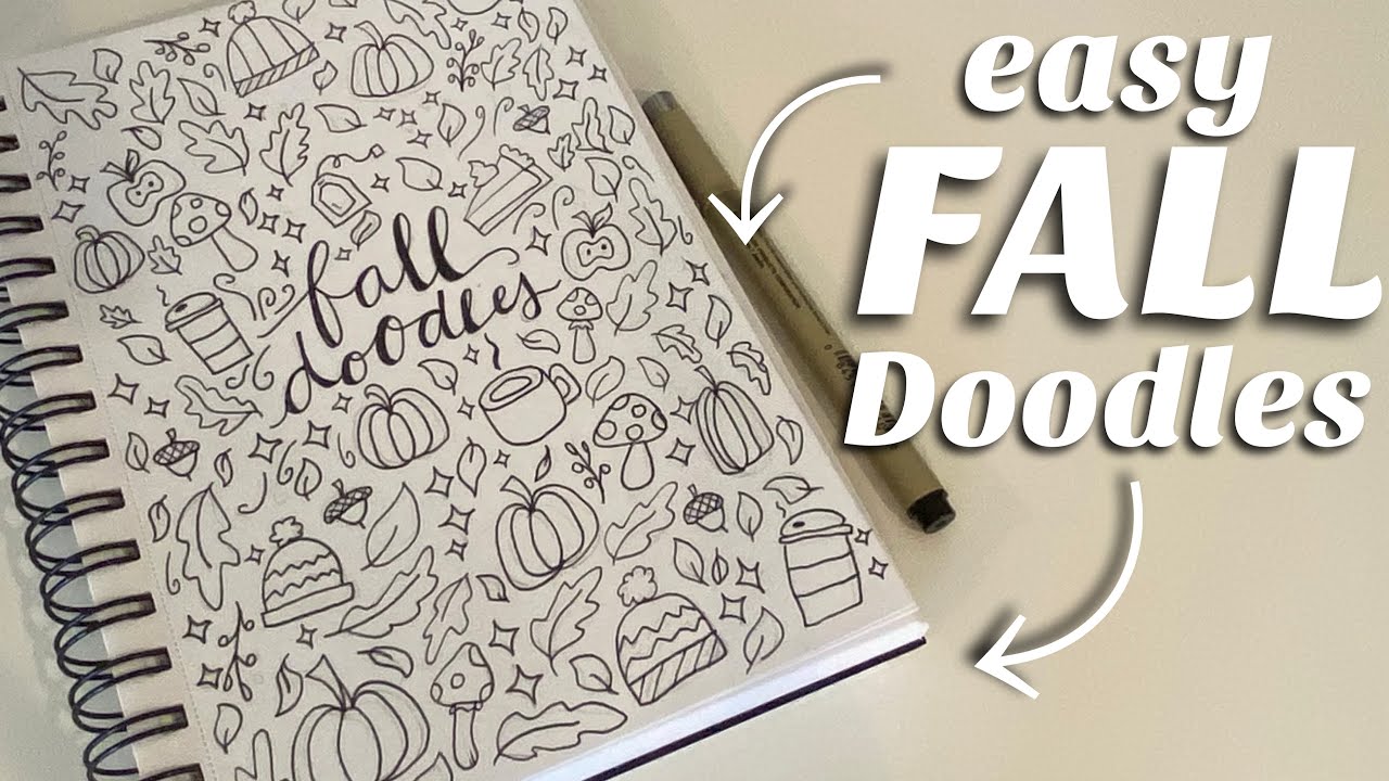 easy FALL doodles 🧦🍂🤎 - YouTube