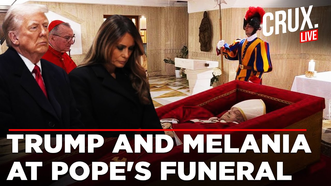 LIVE | Pope Funeral | President Trump And First Lady Melania Arrive At ...