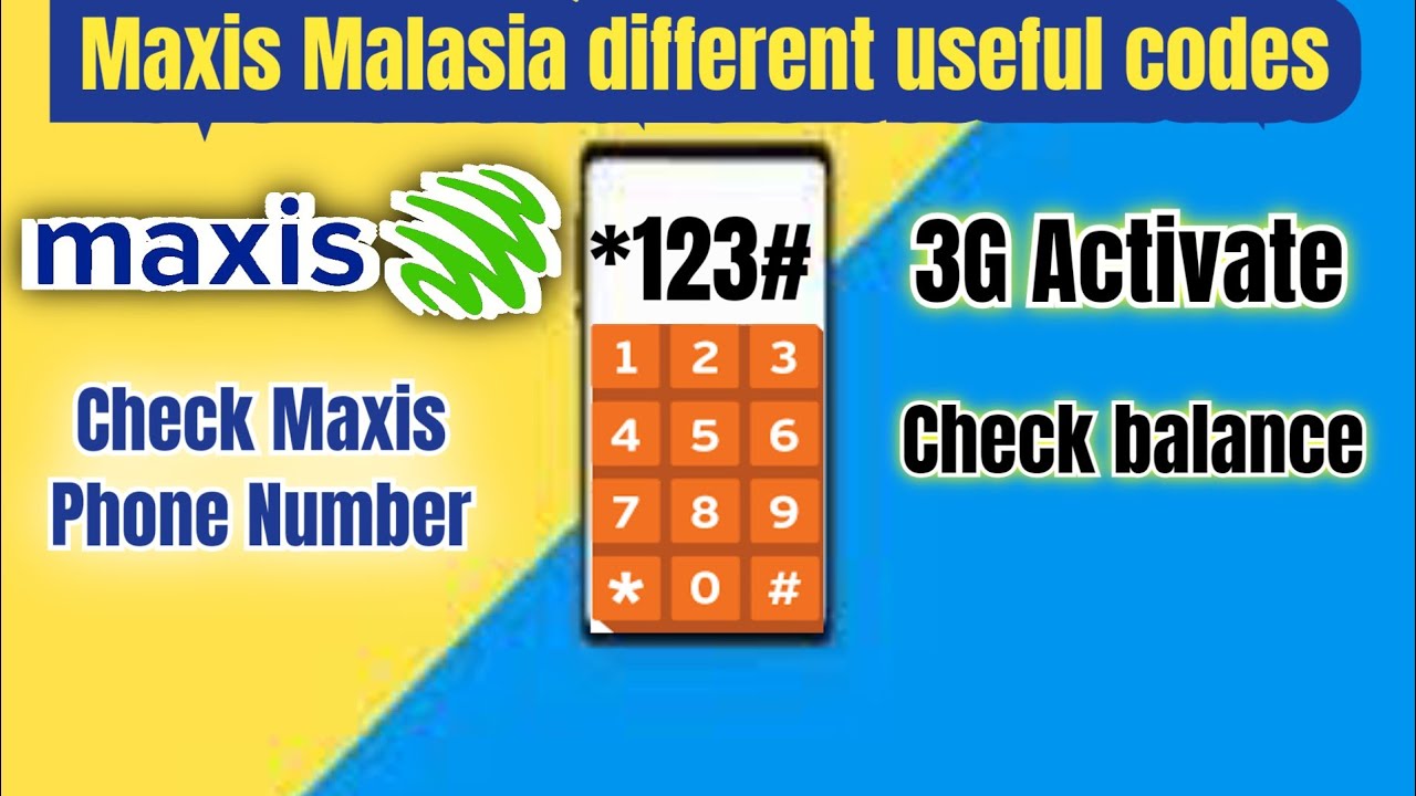 maxis balance check | how to check maxis mobile number check - YouTube