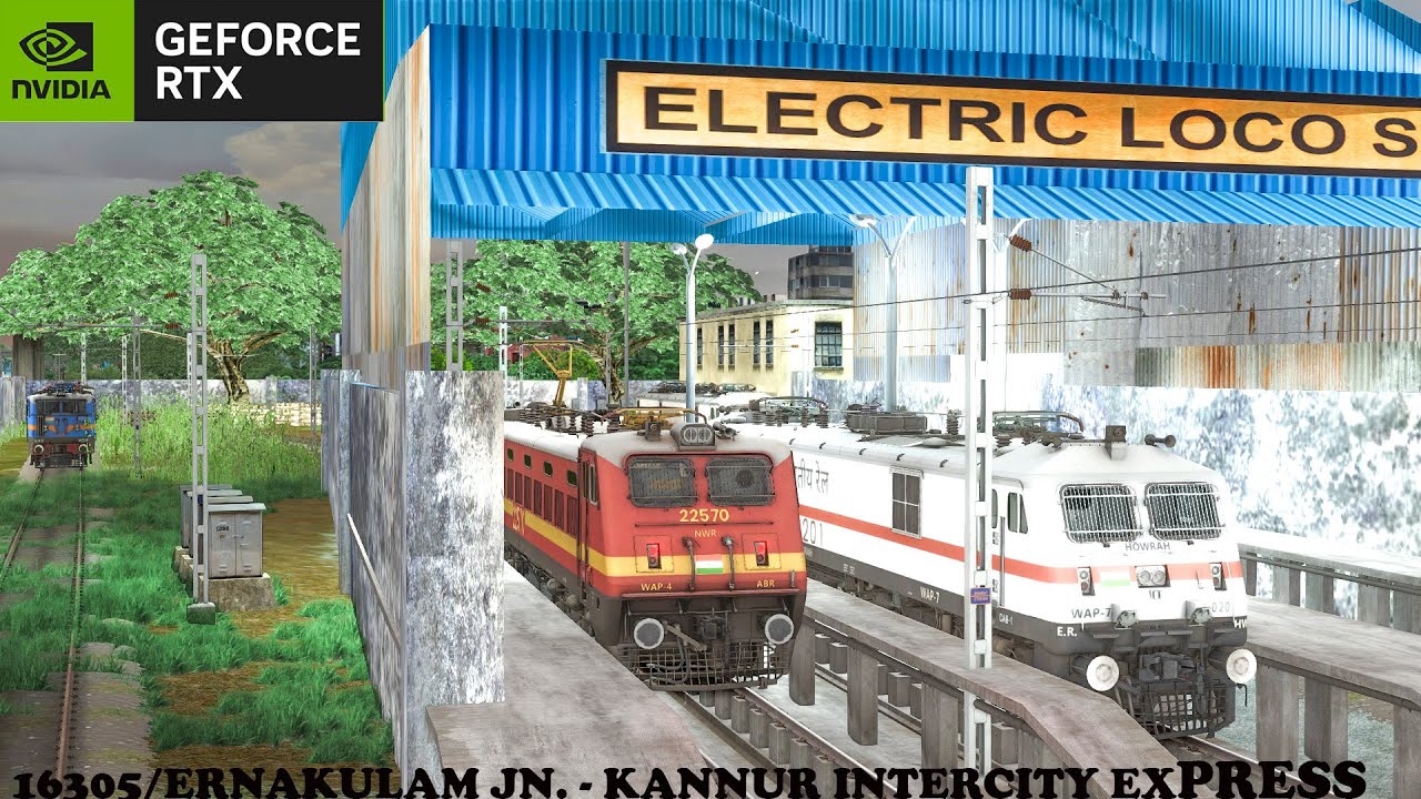 16305 Kannur Intercity Express | TRAIN SIMULATOR | BUMPY RAILROAD ...