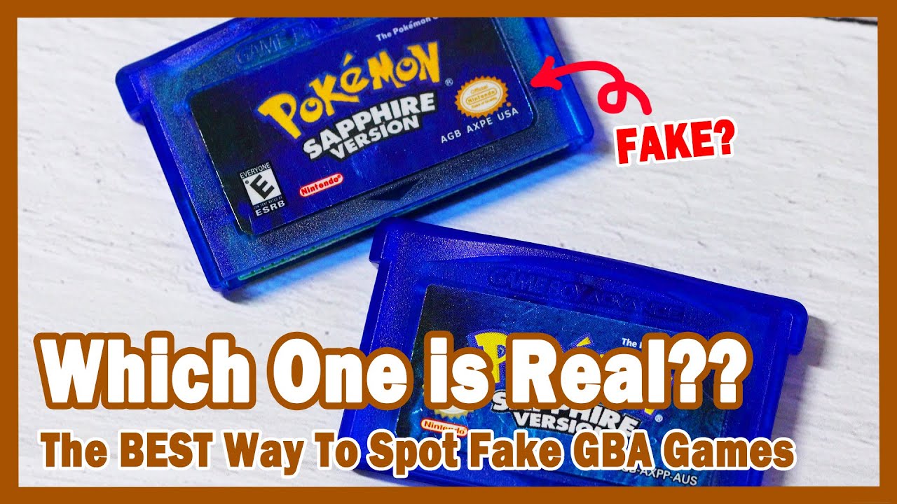 The Best Way to Spot Fake GBA Cartridges - YouTube