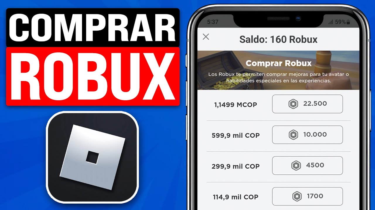Cómo COMPRAR ROBUX en Roblox (2025) Desde el Celular - YouTube