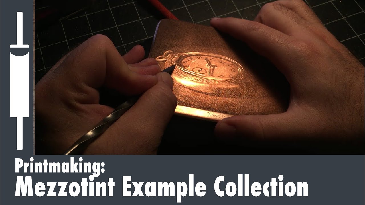 Huge Mezzotint Printmaking Project - Start to finish - YouTube