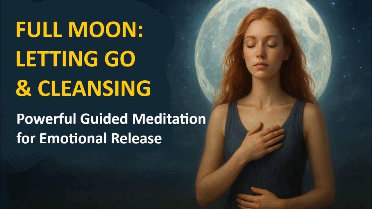 🌕 FULL MOON: LETTING GO & CLEANSING 🌙 Powerful Guided Meditation for ...