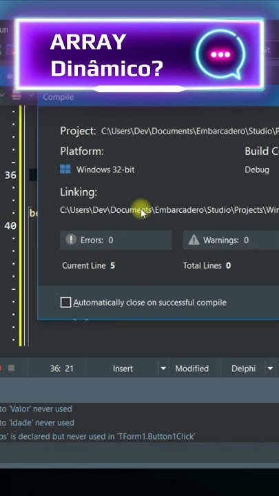 Como trabalhar com ARRAY dinâmico? 😏 - YouTube