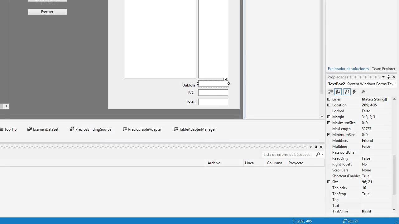 Visual studio 2012 - facturación - YouTube