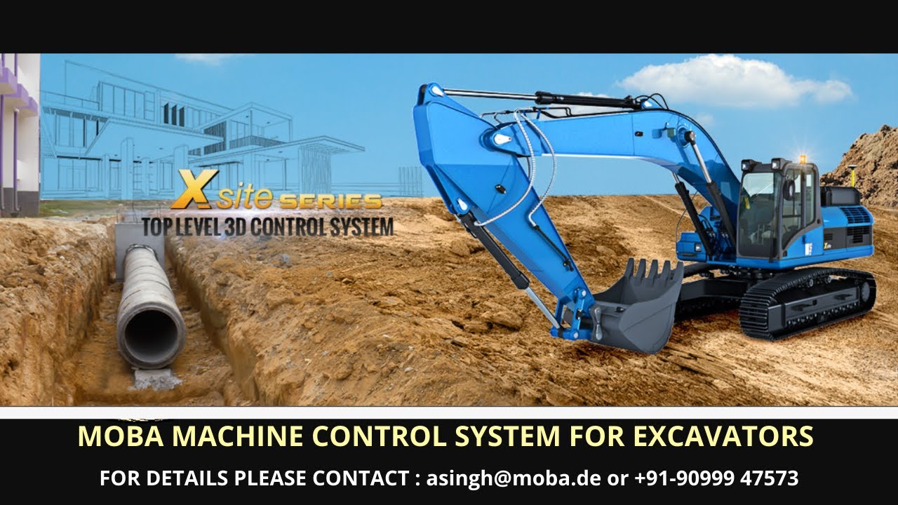 MOBA Automation Solution for Excavators - YouTube