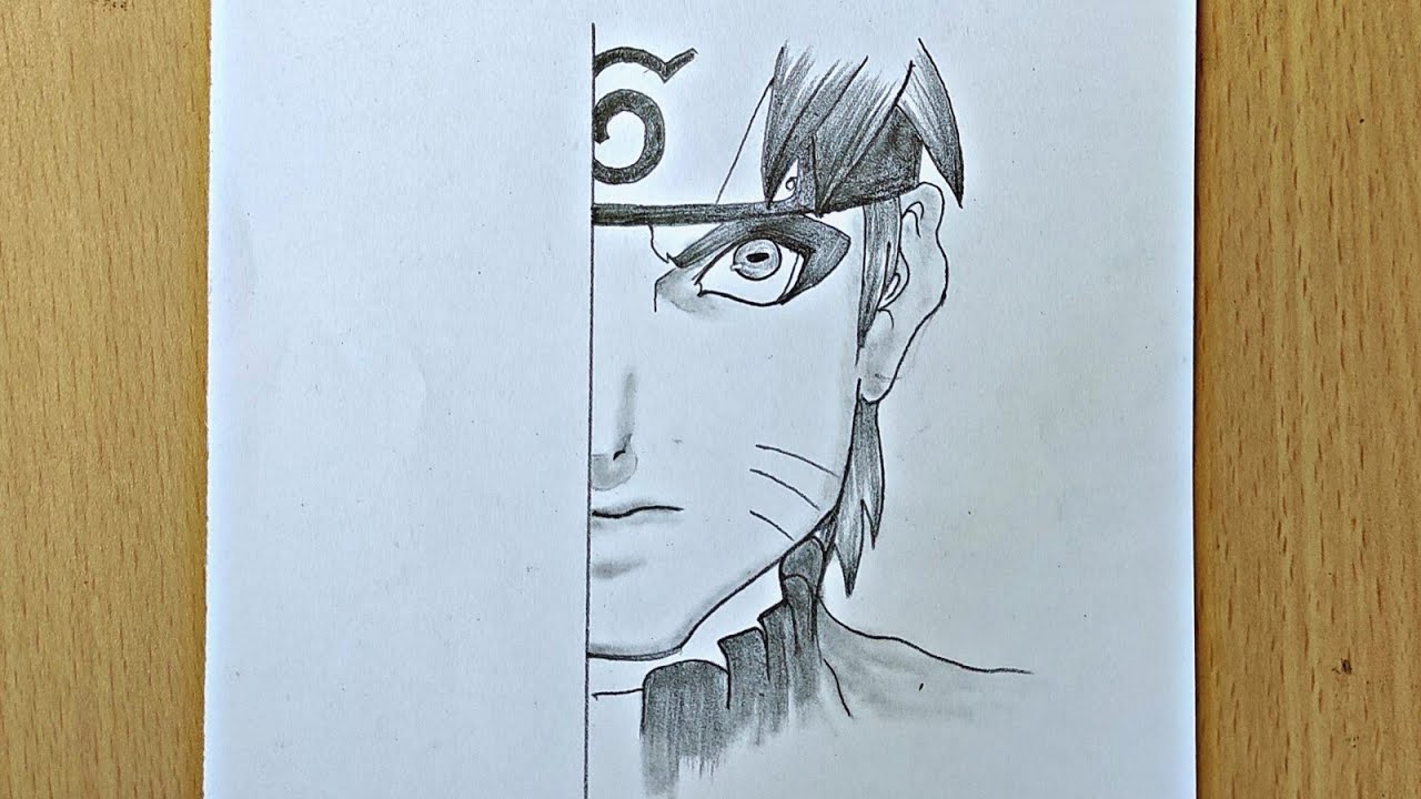 easy anime character drawing step by step | anime pencil drawing for ...