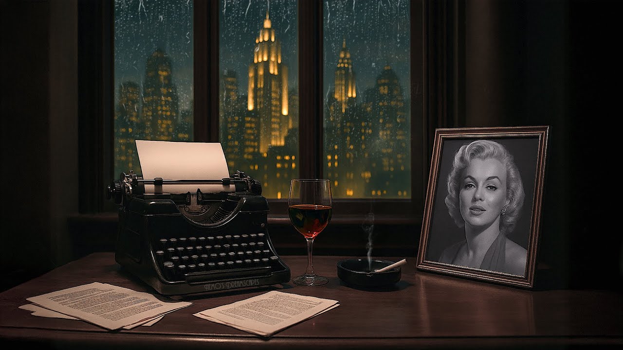 Midnight Noir Jazz | You're a detective in the 1940s (typewriter sounds ...