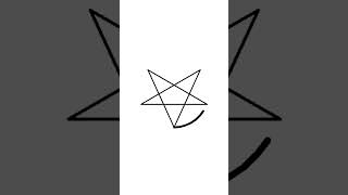Draw with code. Pentagram #coding #python