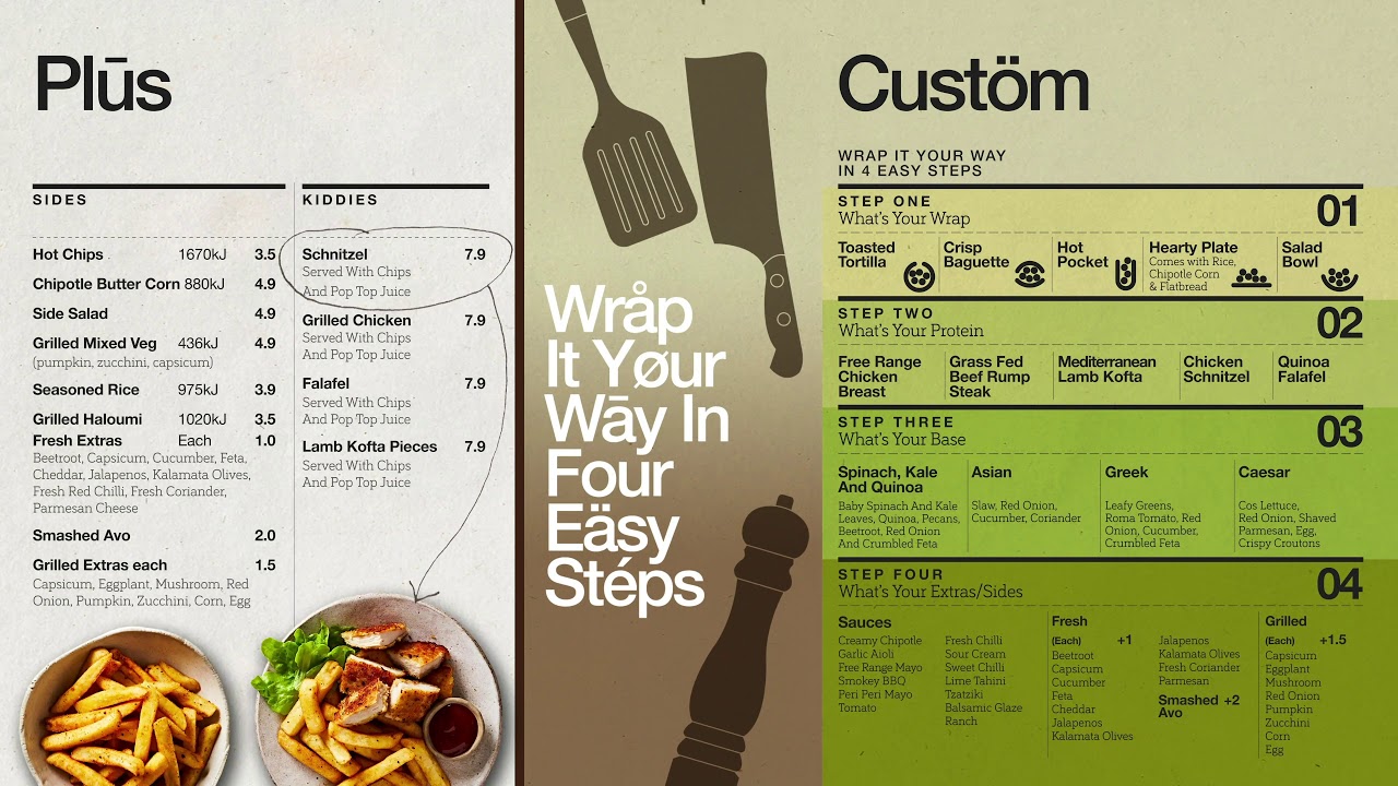 LeWrap - Left Hand Menu Board - YouTube