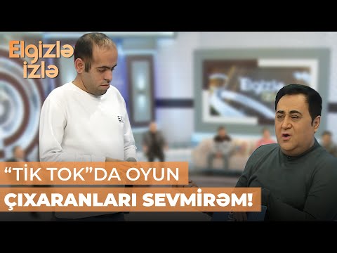 Elgizlə izlə | Elgiz Bəxtiyara əsəbləşdi | Səni verilişdən göndərəcəm