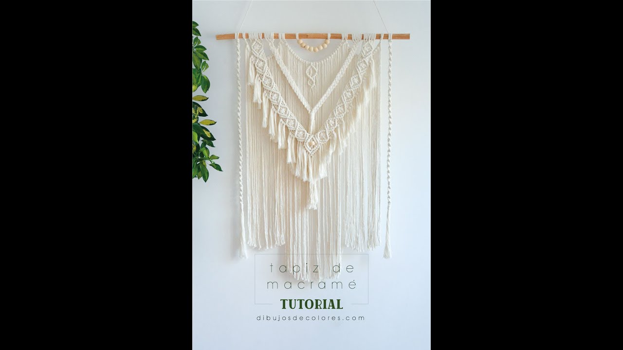 Tutorial Tapiz de Macrame | DIY macrame wall hanging - YouTube