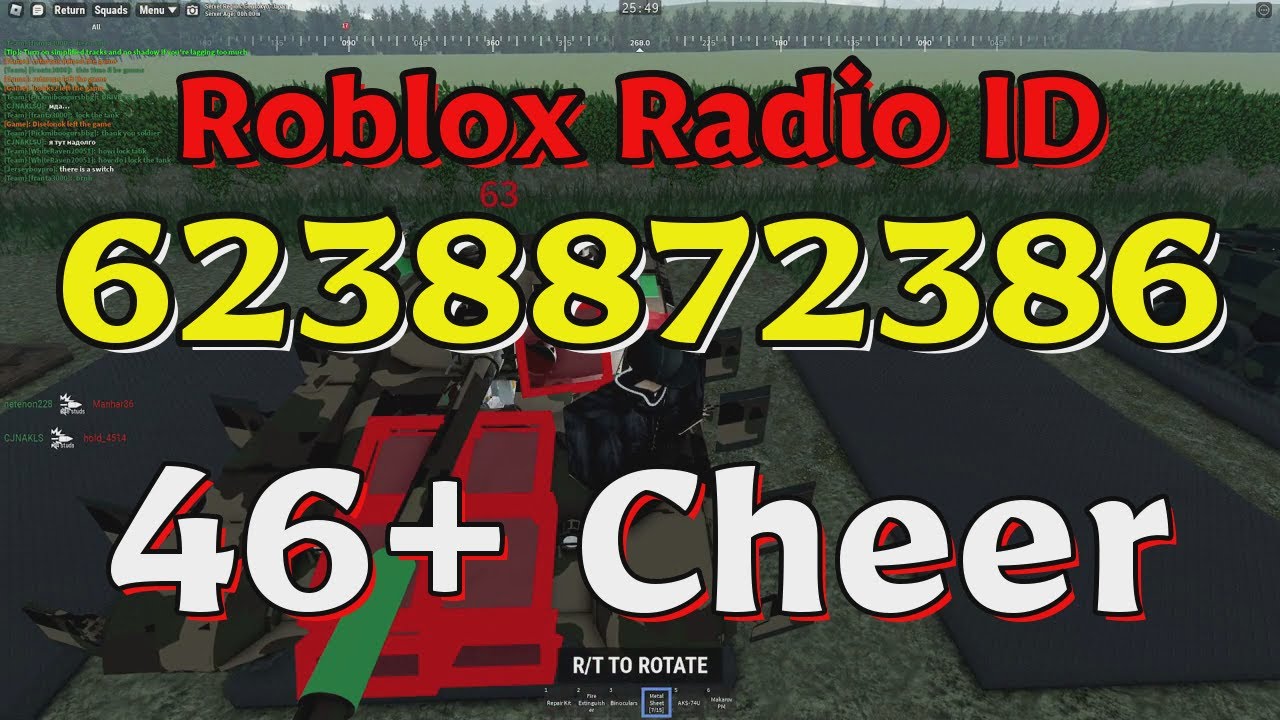 Cheer Roblox Radio Codes/IDs - YouTube