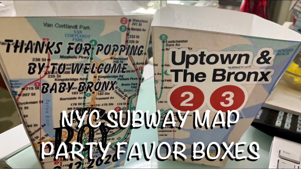 NYC Subway Map Party Popcorn boxes - YouTube