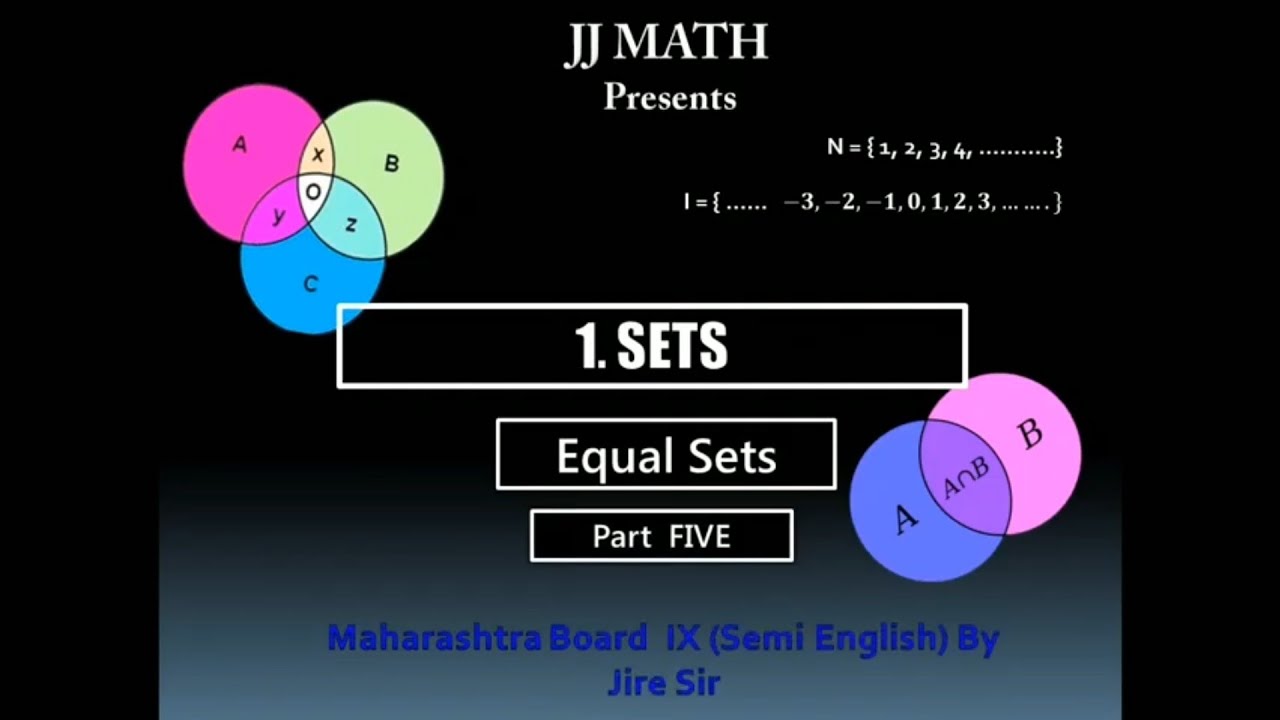 Chapter 1 Sets - Venn Diagram (IX) - YouTube