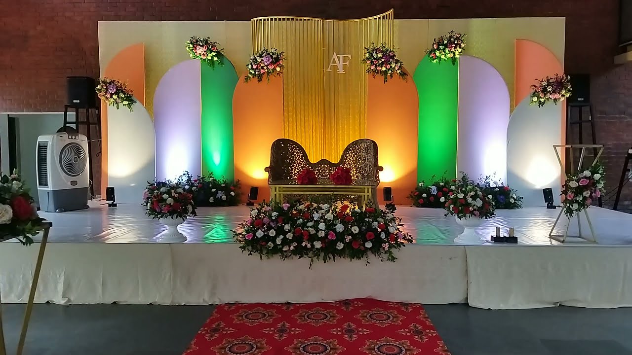 Simple Stage Decoration For Engagement In Kerala