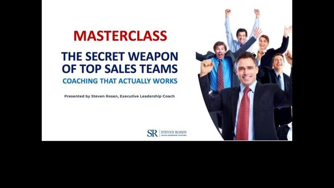 Sales Coaching Masterclass for Sales Leaders | Boost Performance with ...