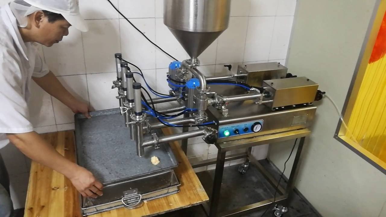 semi automatic 5 nozzles salsa filling machine with piston filler ...