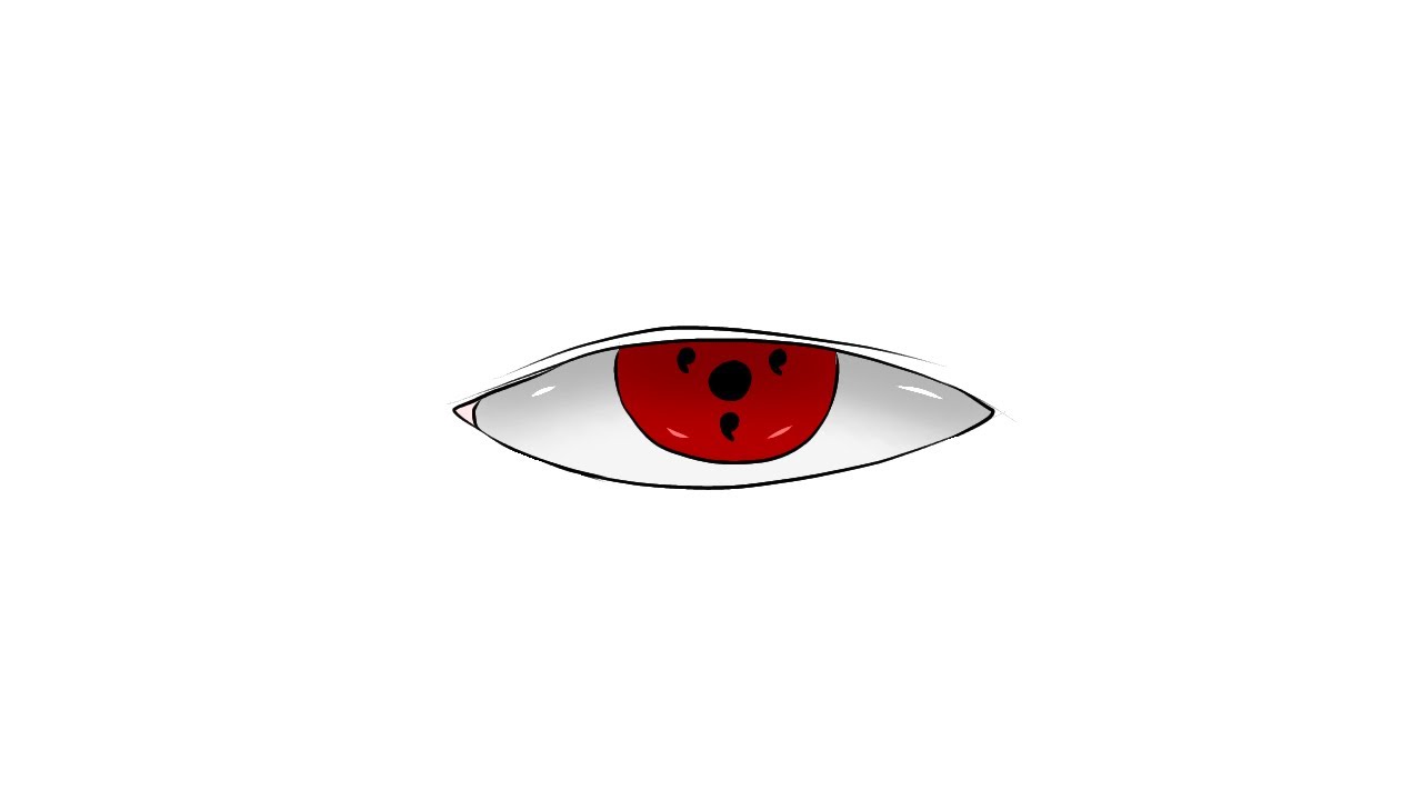 How to draw sharingan eyes, step by step and very easy - YouTube