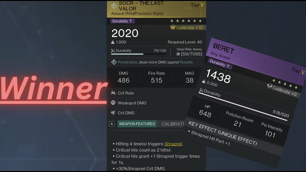 6 Star Socr - The Last Valor Shrapnel/Bullseye Wildfire Full Build ...