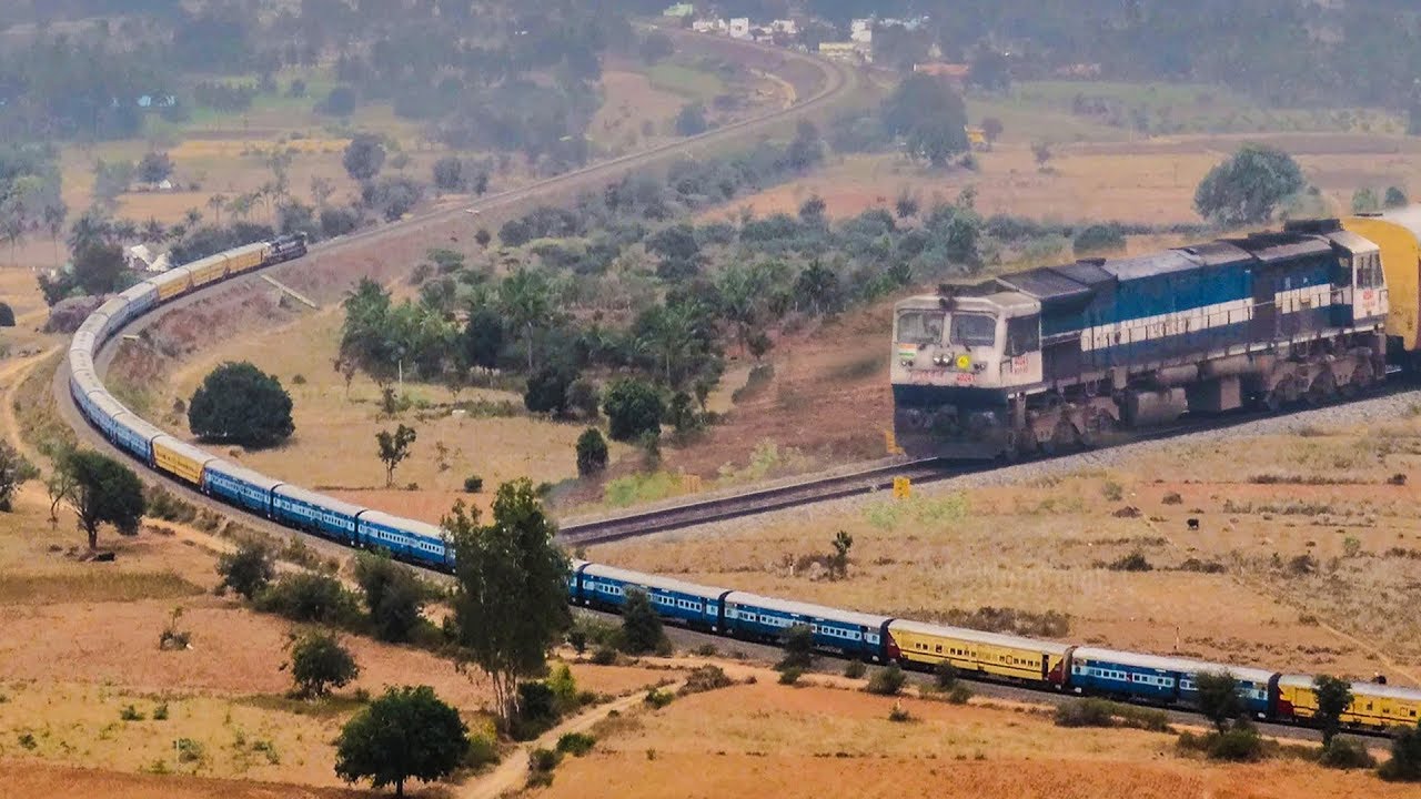 MULTIPLE SHARP CURVES | ERNAKULAM INTERCITY | Indian Railways - YouTube