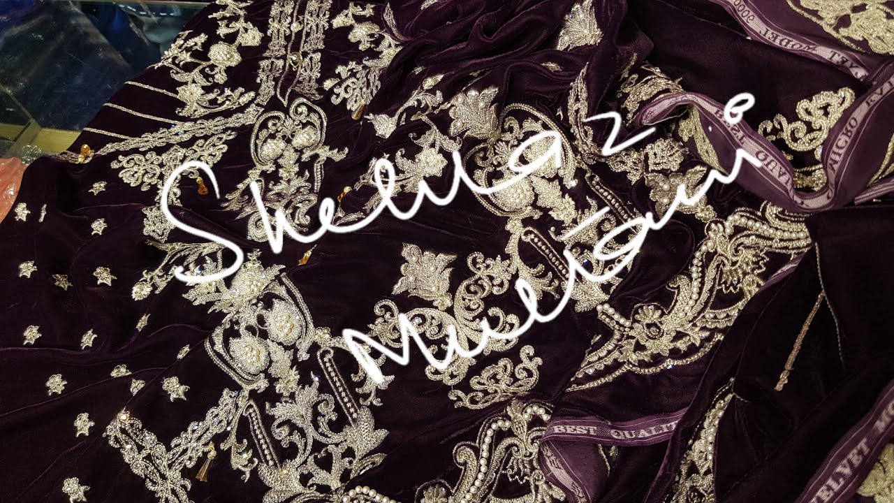 velvet fancy suits design | designer velvet embroided suits | velvet ...