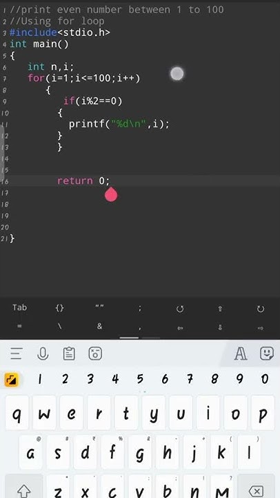 Print even no between 1 to 100 using for loop in c language #shorts #c_coding - YouTube