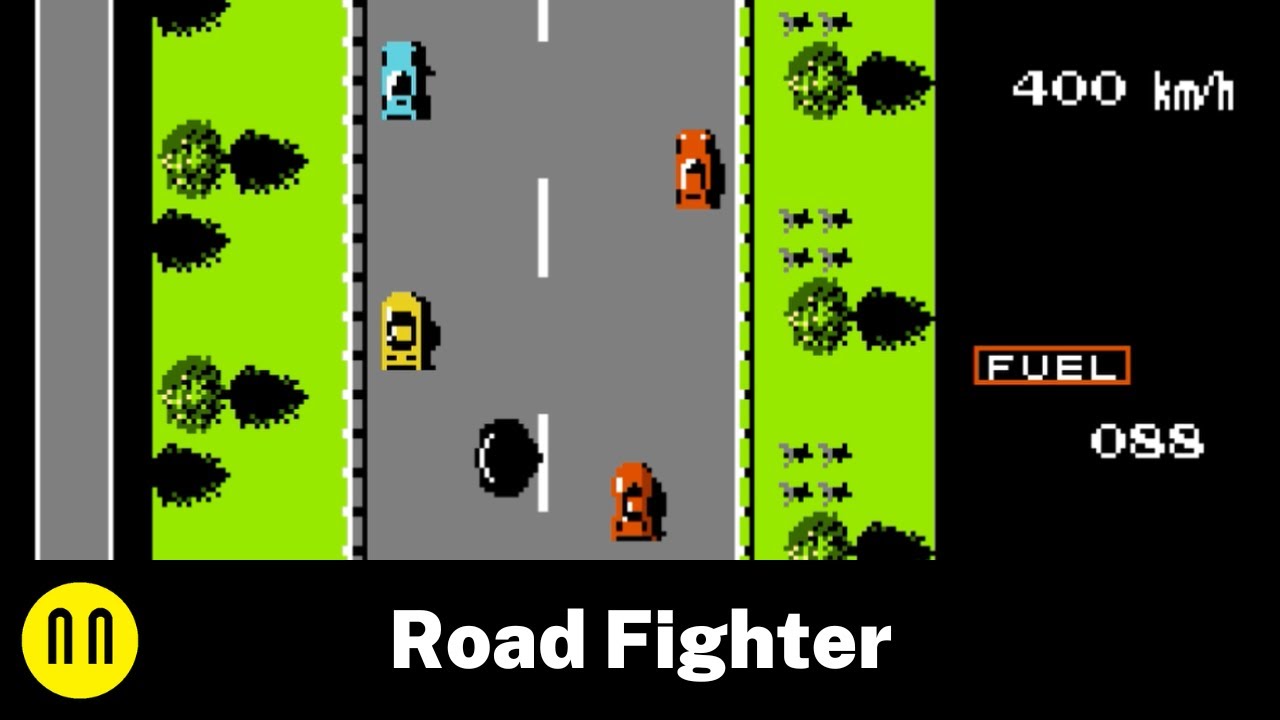 [NES] Road Fighter - Full Playthrough No Crash No Brake - YouTube