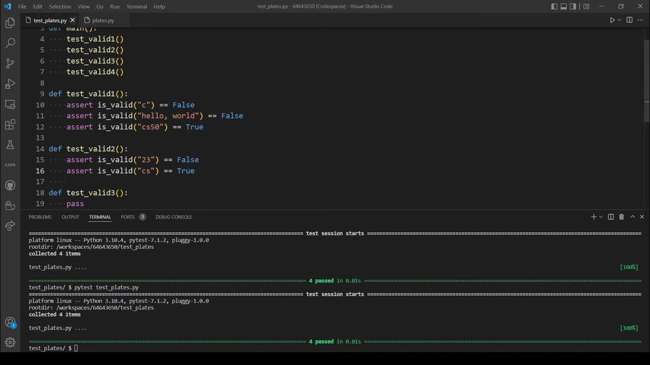 Re-requesting a Vanity Plate -Problem Set 5 (CS50's Introduction to Programming with Python ...