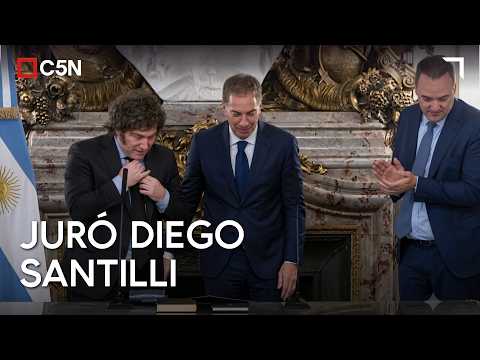 Tras el escándalo con Manuel Adorni, Diego Santilli juró como jefe de Gabinete