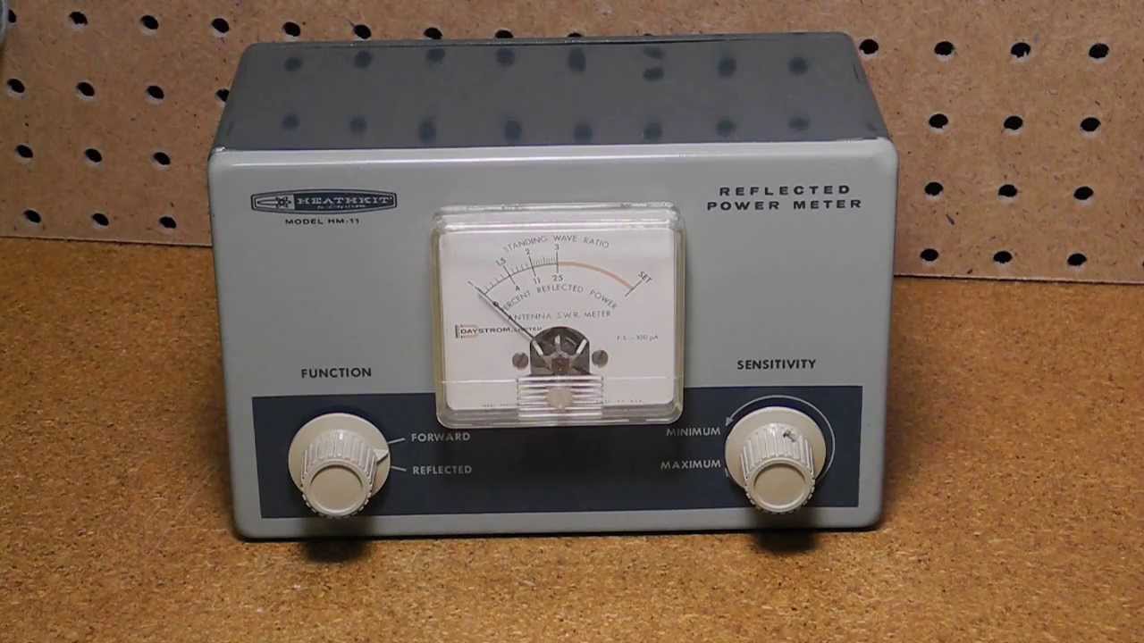 The Heathkit HM-11 Reflected Power Meter and SWR Bridge - YouTube