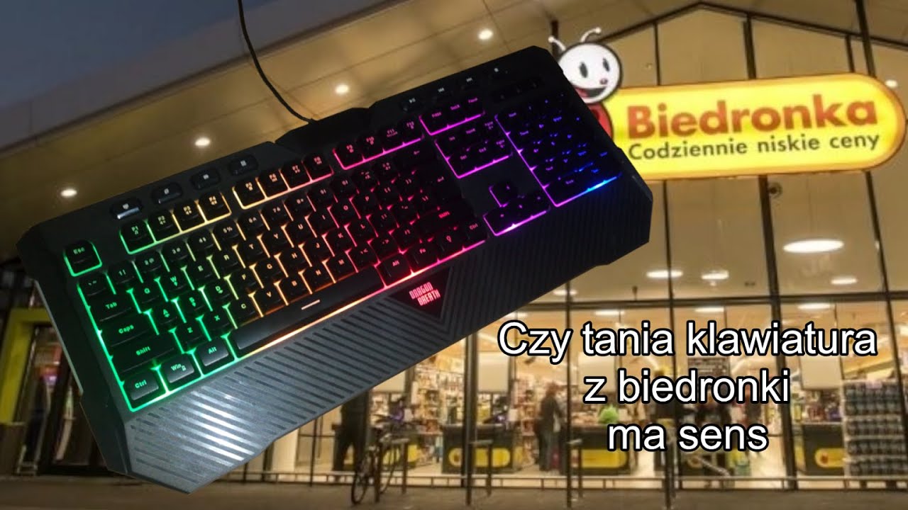 test klawiatury dragon breath z biedronki - YouTube