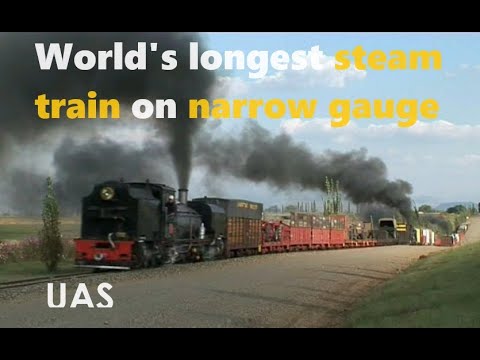 World's longest steam train on narrow gauge, UAS - YouTube