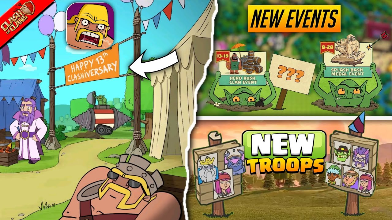 New 13th Anniversary Event Calendar Explained Clash of Clans - YouTube