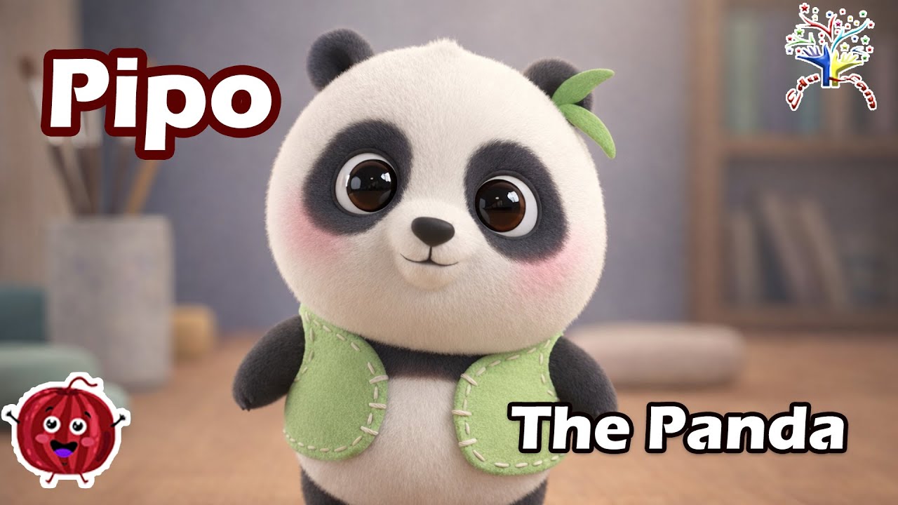 Pipo the Panda Song 🐼🎶 | Cute 3D Panda Cartoon Story for Kids | Sing ...
