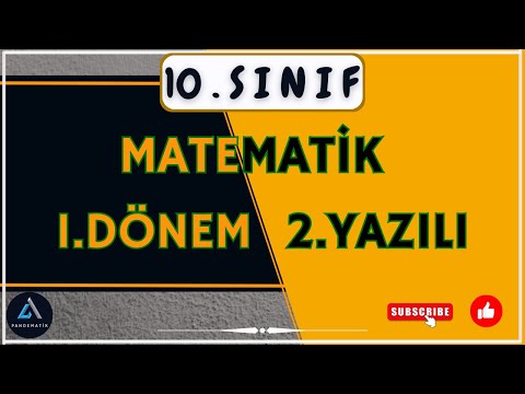 10. Sınıf Matematik 1. Dönem 2. Yazılı Soruları | Çözümlü Güncel Örnekler
