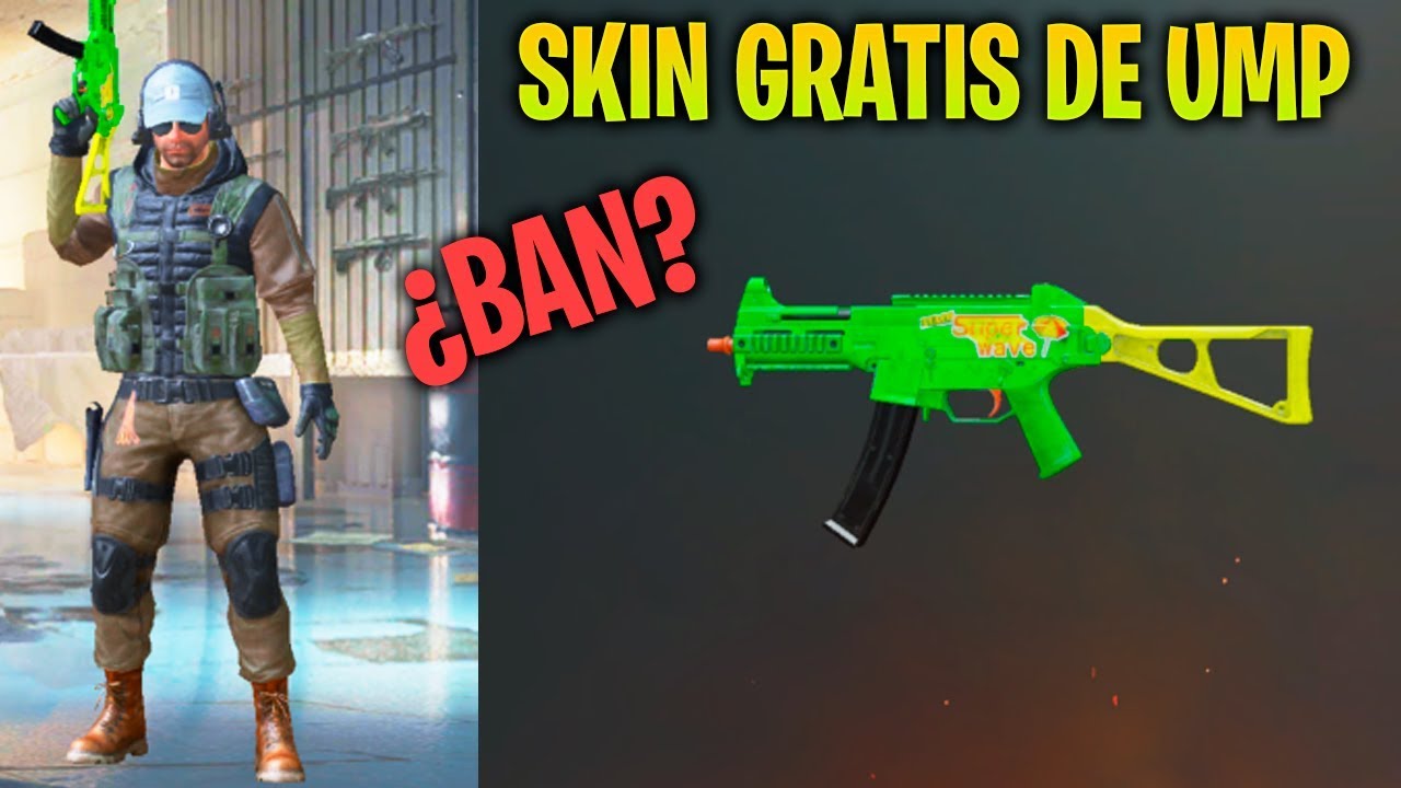 ¡SKIN GRATIS DE UMP! ¿BANEAN POR CONSEGUIRLA? PUBG MOBILE - YouTube