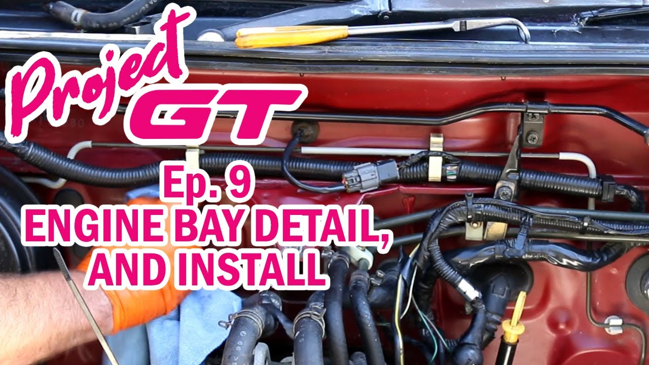 Project GT ep.9 Engine Bay Detail, and Engine Install - YouTube
