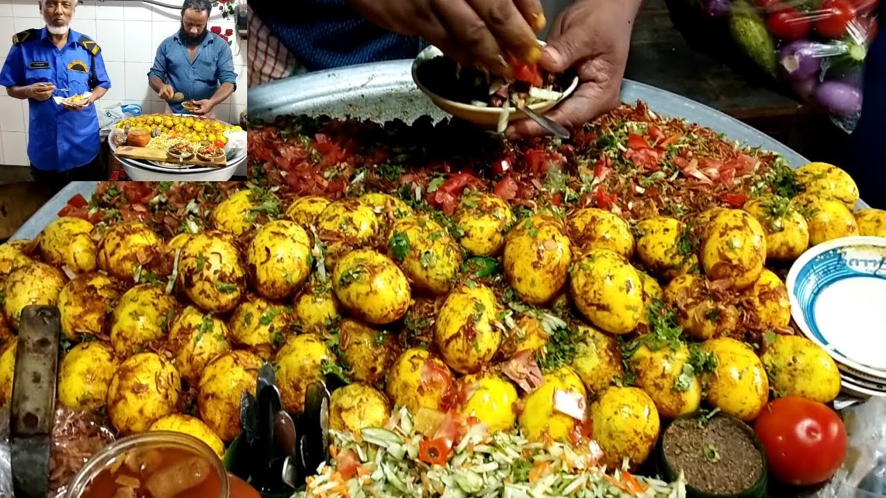 Famous Indian Egg Chana Masala Chaat Wala Only @ 20TK || BD Street Food ...