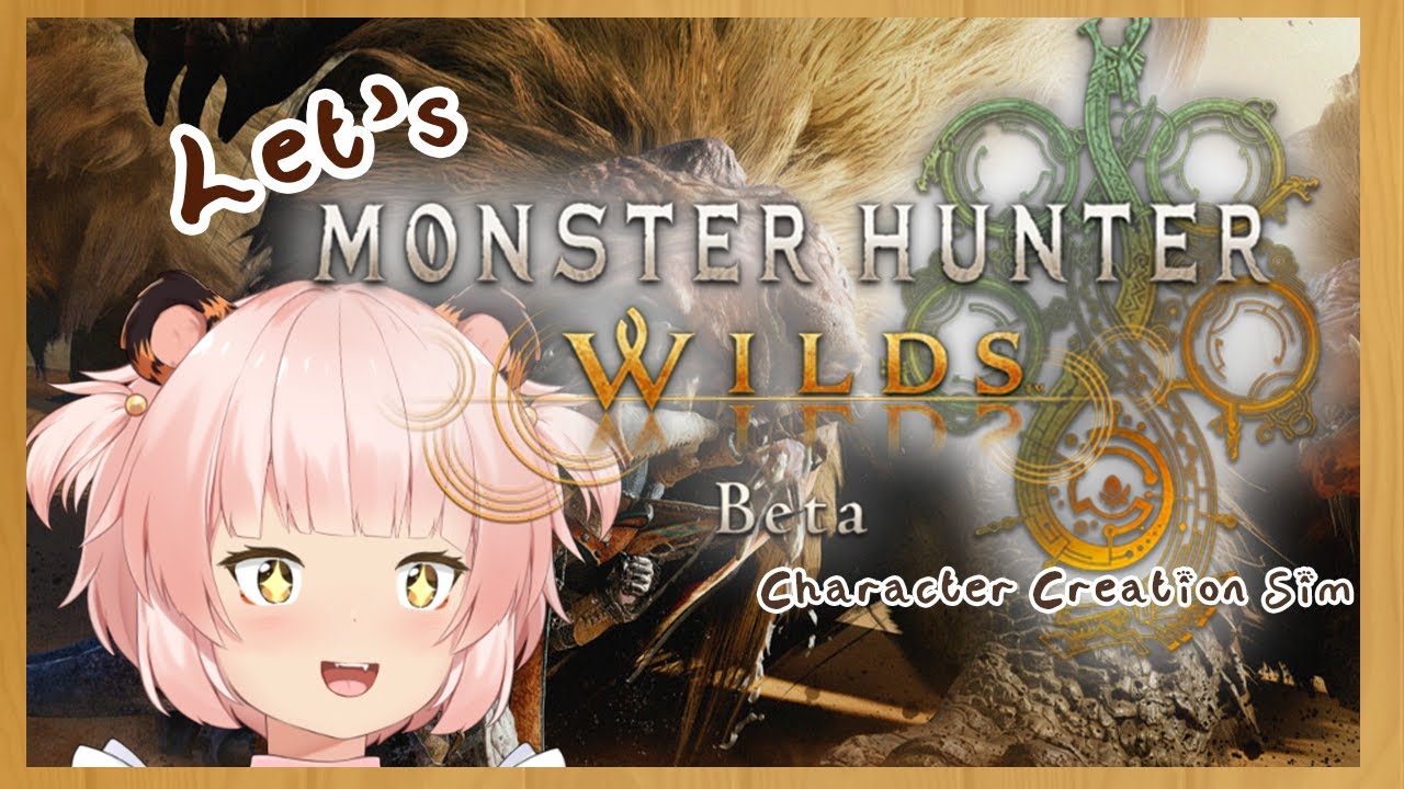 Character Creation sim Monster Hunter Wilds Beta V-TUBER - YouTube