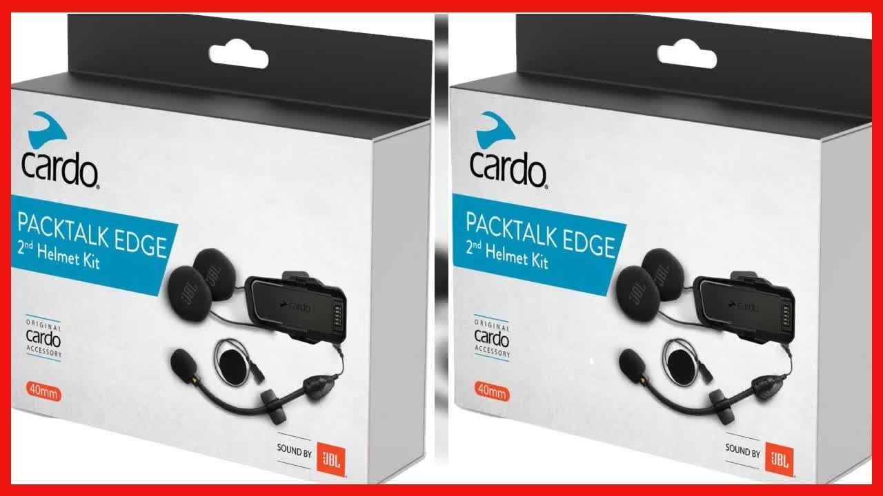 Great product - Cardo uni adult Packtalk EDGE 2ND HELMET KIT With Sound ...