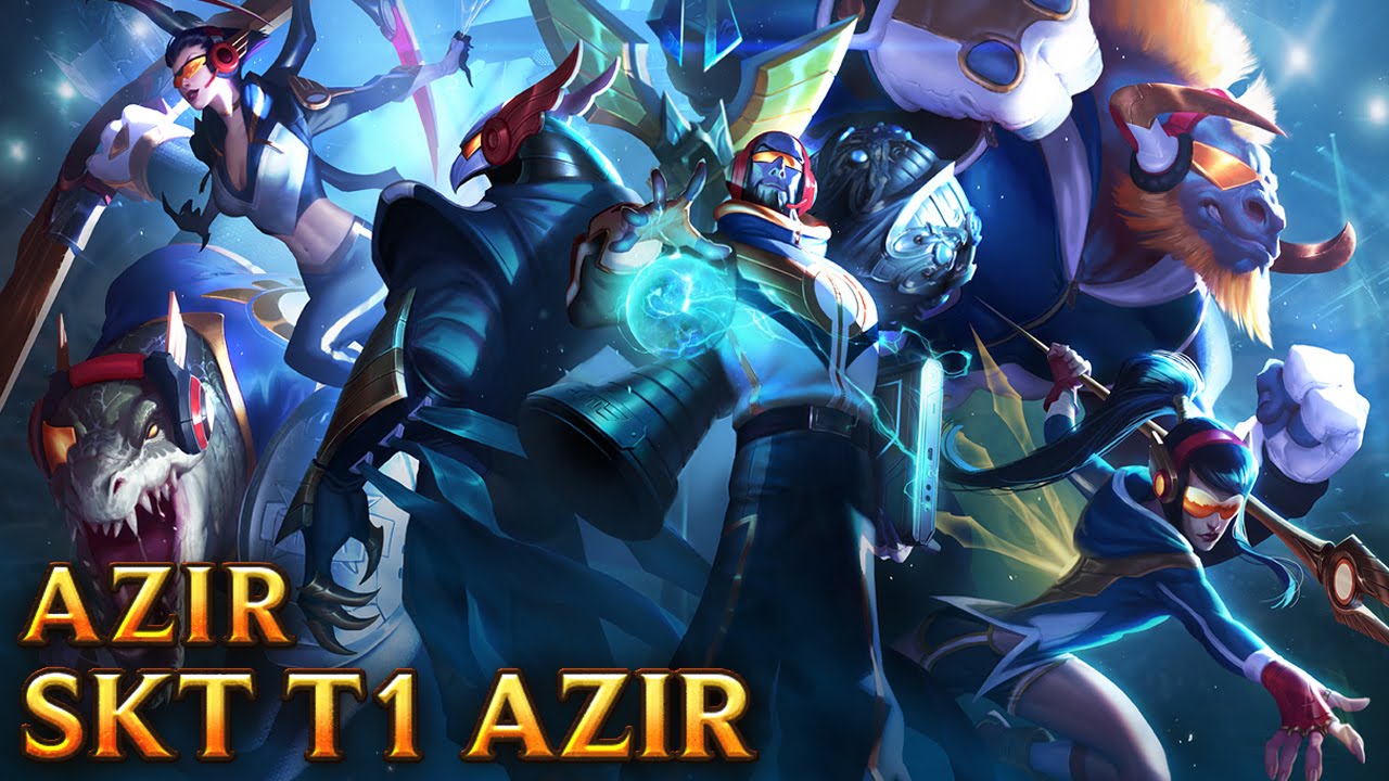 SKT T1 Azir - Skins lol - YouTube