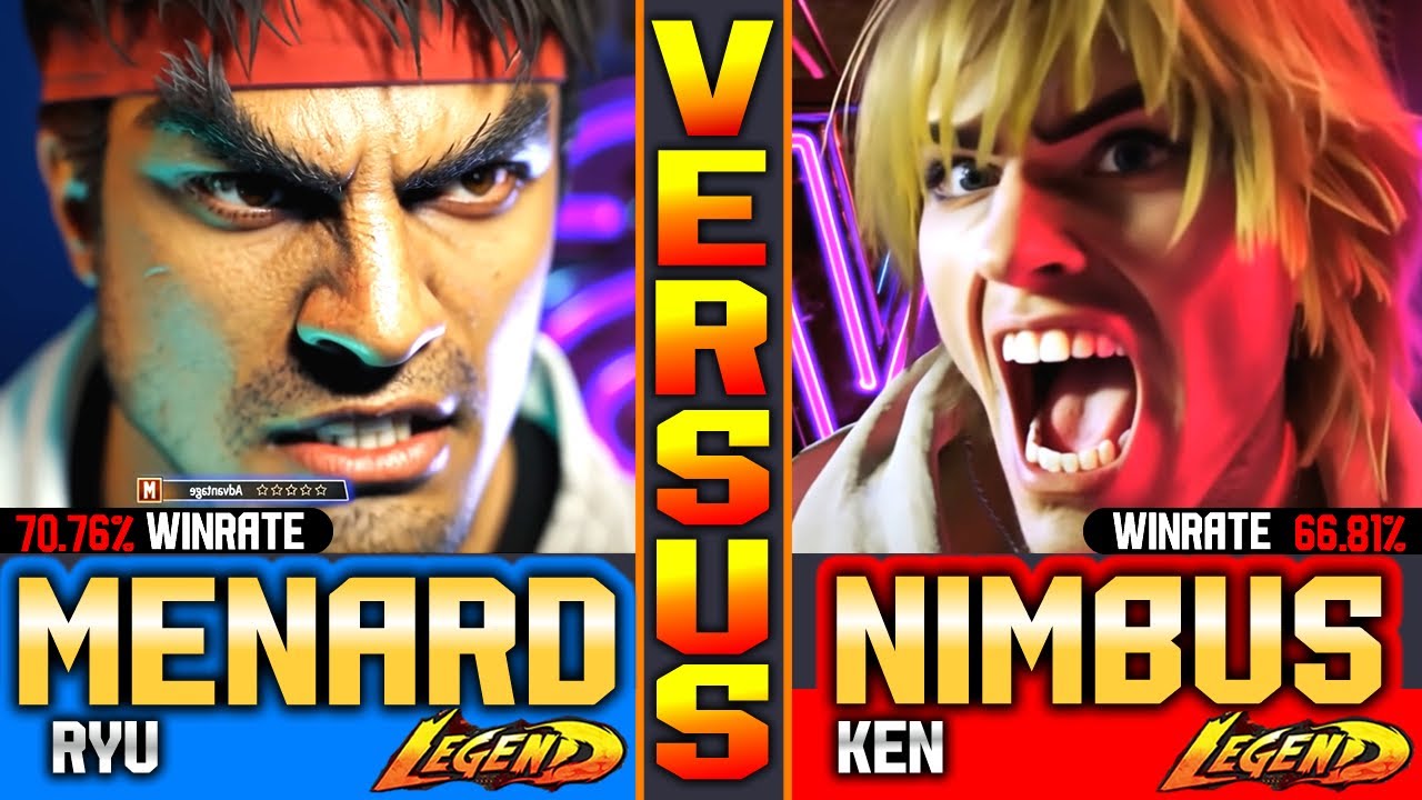 SF6 MenaRD (Ryu Vs Ken) Nimbus Street Fighter 6 Gameplay High Level ...