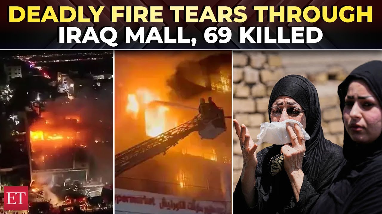 Iraq mall blaze kills 69, horror unfolds inside Al-Kut’s five-storey ...