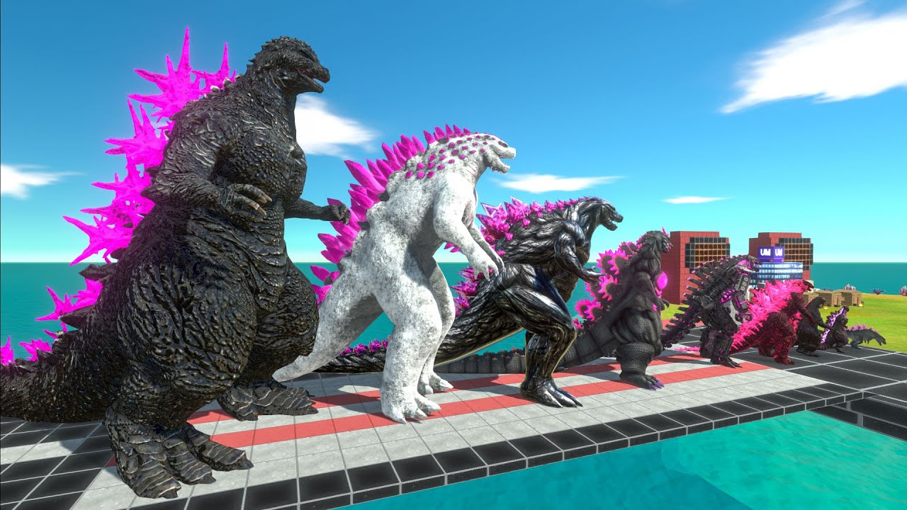 EVOLUTION of Evolved GODZILLA Minus One Size Comparison vs Team KING ...