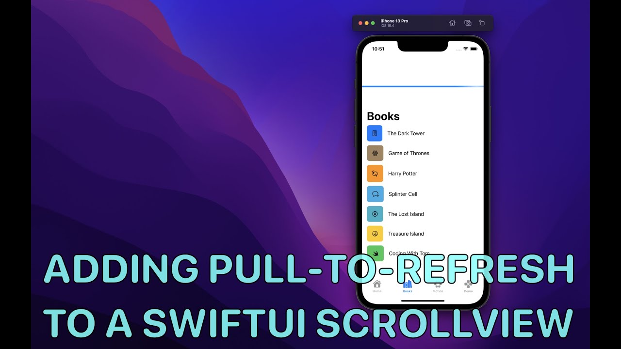 Adding Pull To Refresh To Scrollview Wwdc21 Swiftui Part 13 Youtube