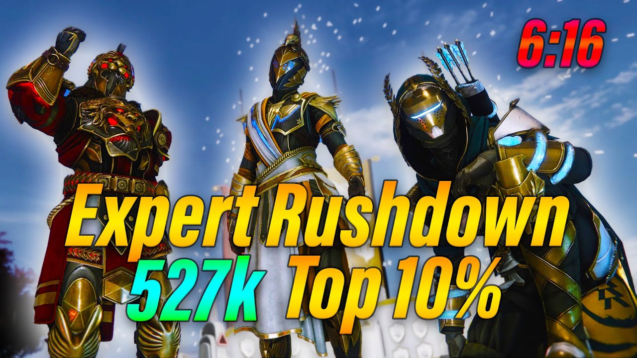 Guardian Games: Expert Rushdown | Top 10% Run | 527K Points in 6:16! | Destiny 2 - YouTube